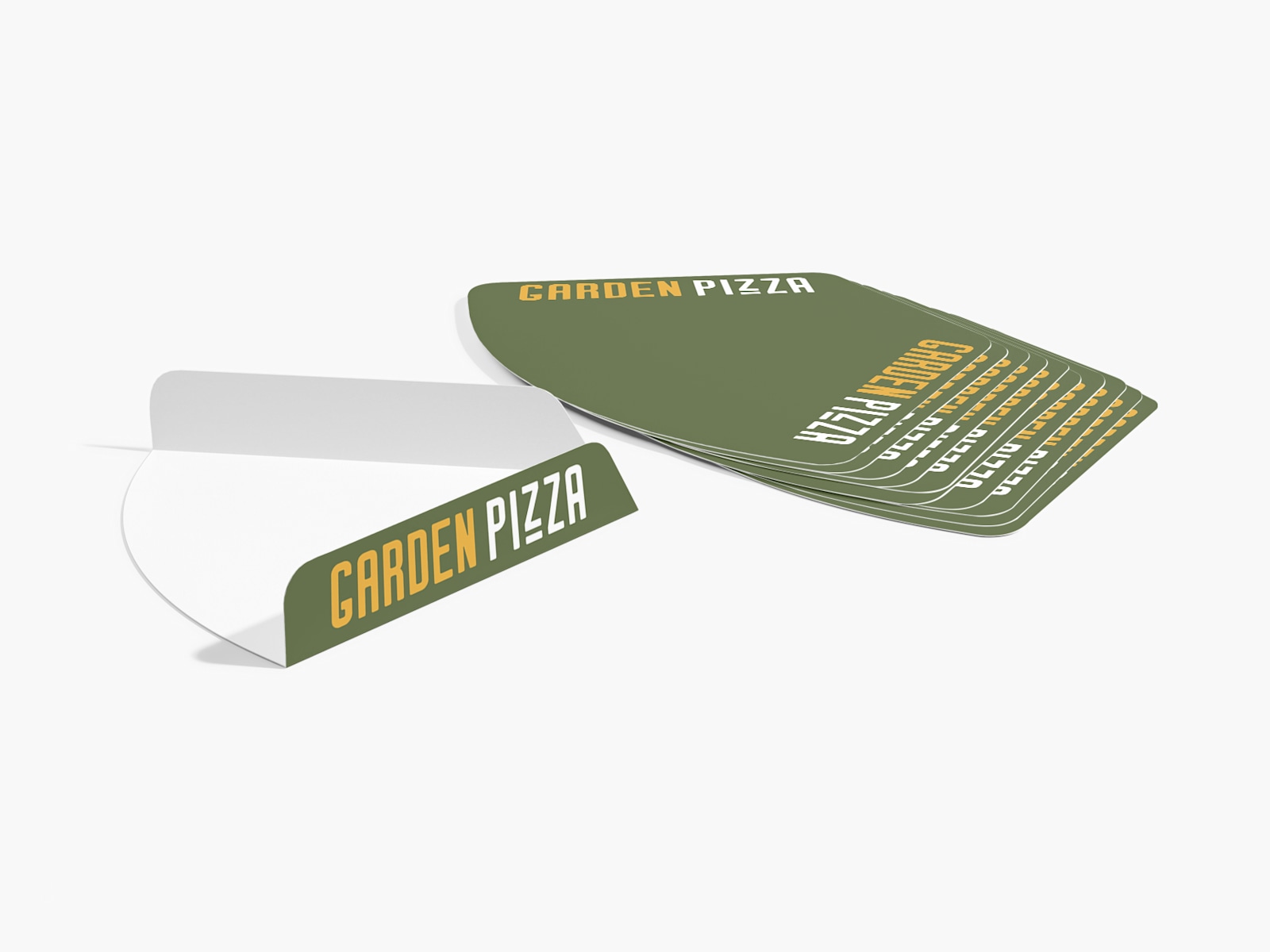 Impression de triangles pour part de pizza personnalisés