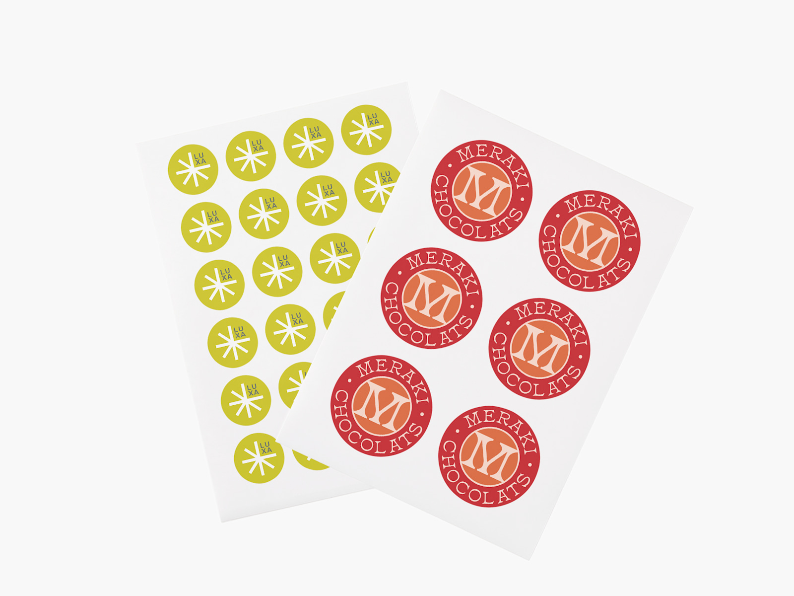 Feuilles de stickers en papier