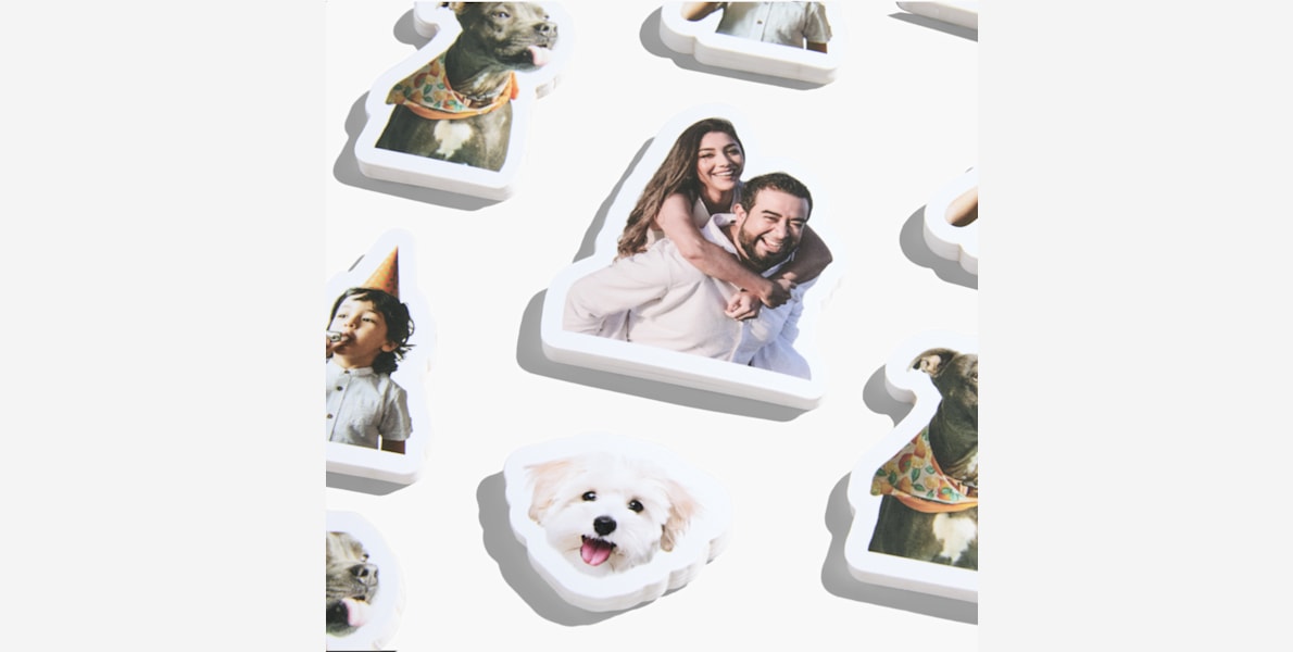 Stickers portraits personnalisés - Vos photos en stickers | VistaPrint