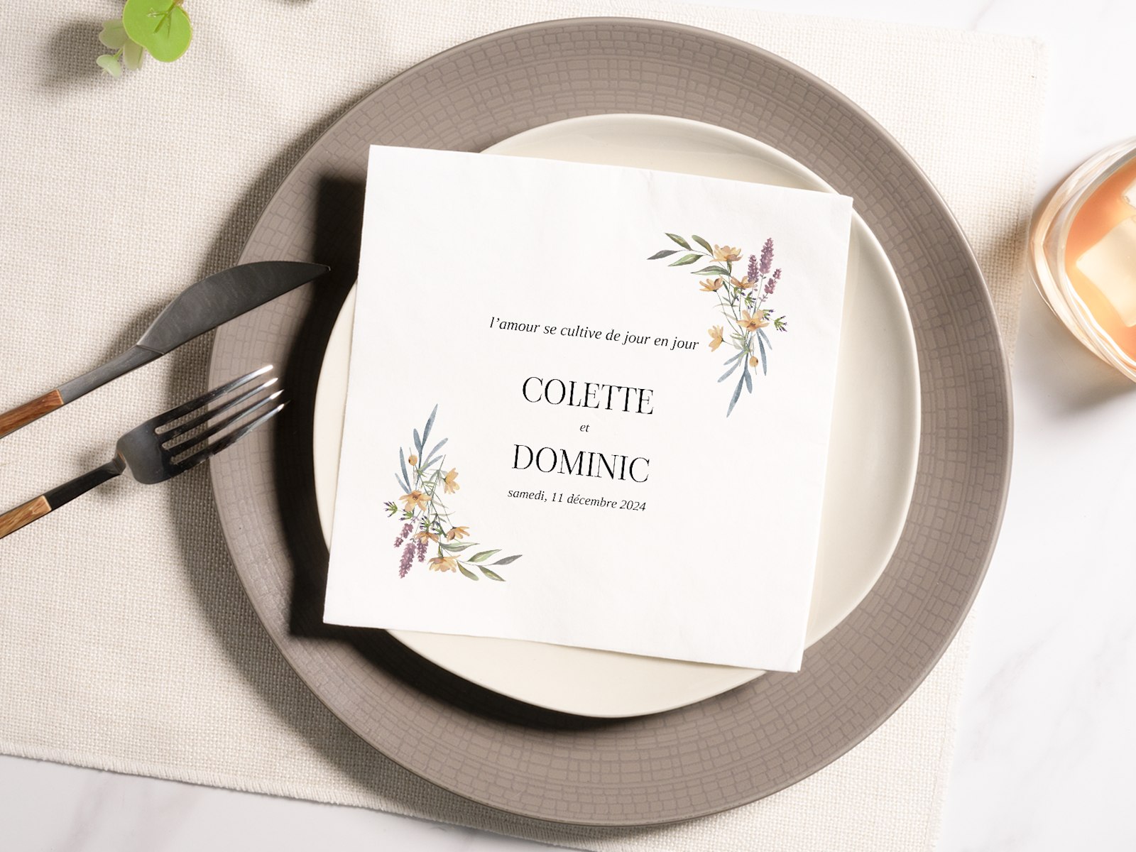 Serviettes cocktails, Serviettes pour breuvage | VistaPrint