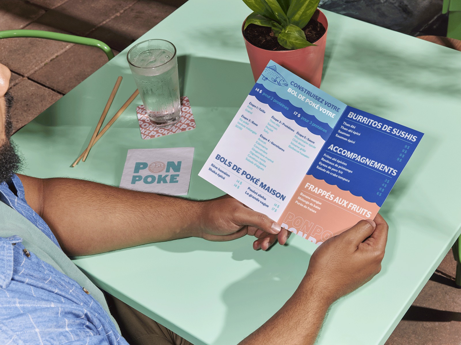 Menus à deux volets | VistaPrint