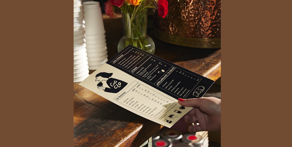 Menus d’une page | VistaPrint