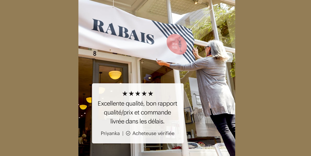 Impression de banderoles et pancartes personnalisées en vinyle | VistaPrint