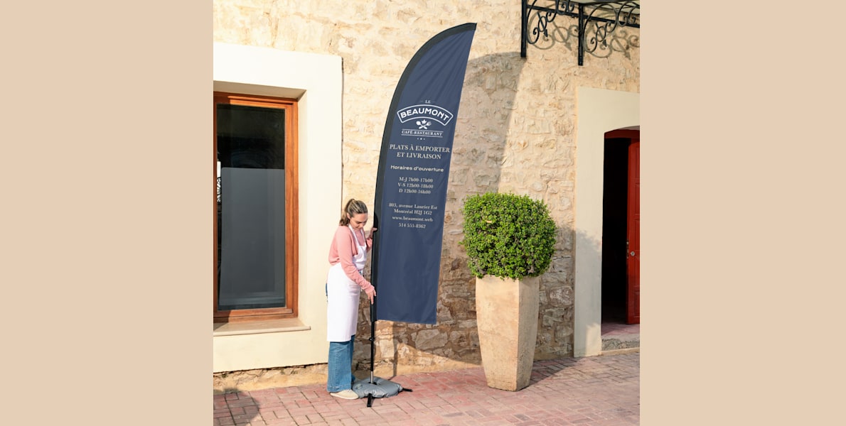 Banderoles et drapeaux ailes personnalisés | VistaPrint