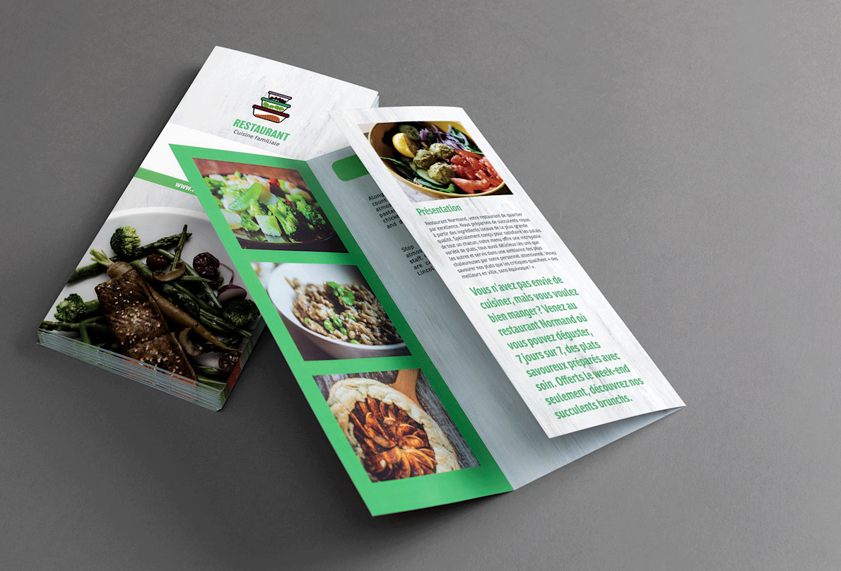 Impression carte menu restaurant personnalisable | VistaPrint