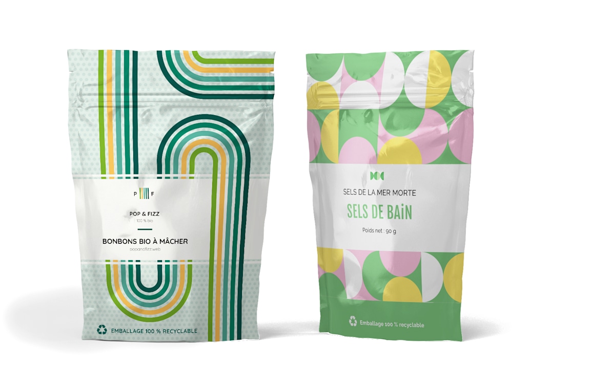 Sachets doypack, emballages flexibles personnalisés | VistaPrint