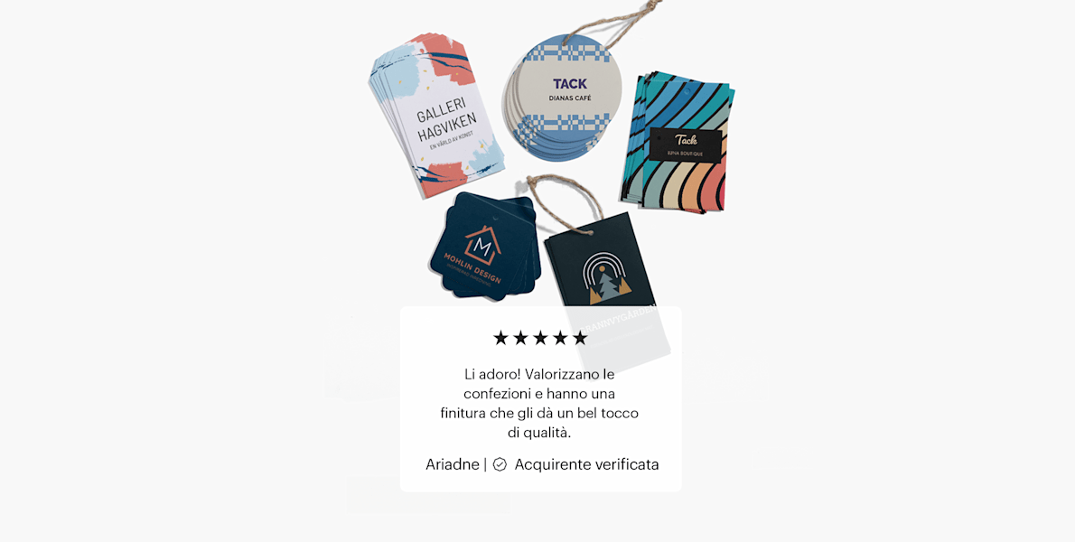 Cartellini Personalizzati - Stampa Tag Personalizzati - Vistaprint