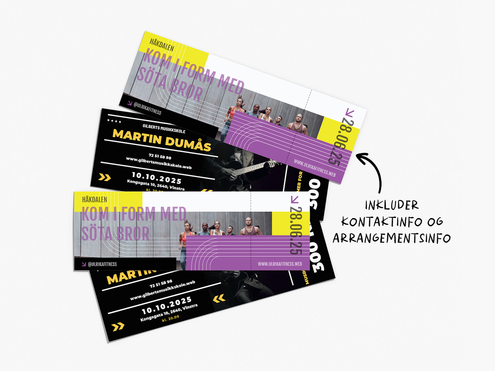 Tilpasset trykk av billetter | VistaPrint