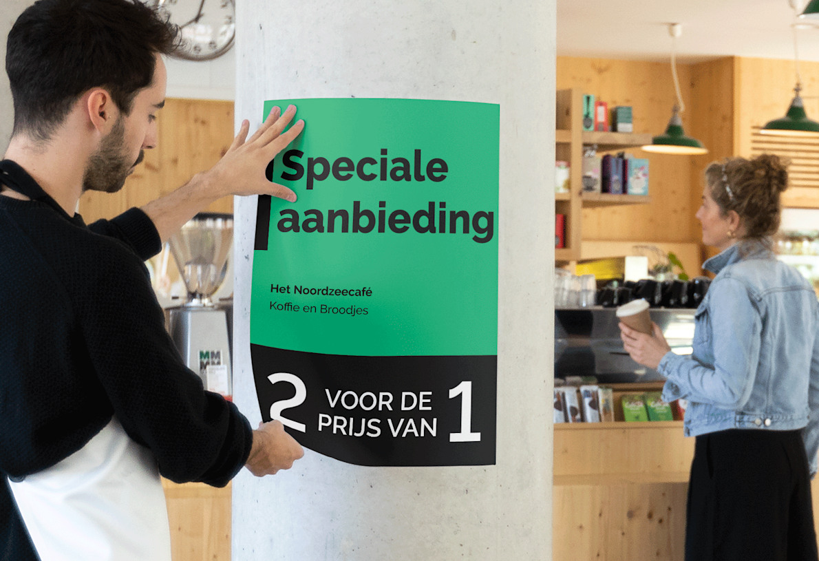 Zelfklevende posters bedrukken