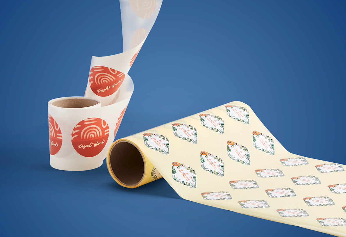 Papieren stickers, bedrukte papieren etiketten | VistaPrint