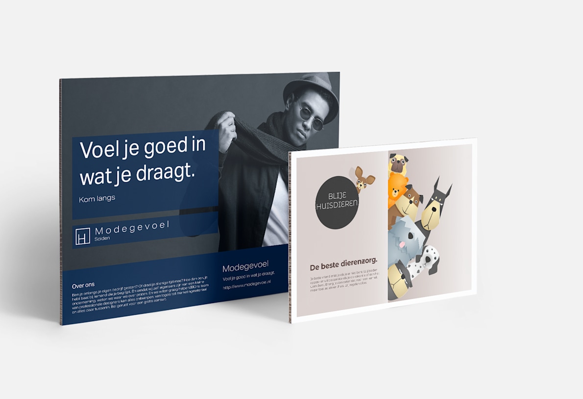 Bedrukte reboard borden en displays | VistaPrint