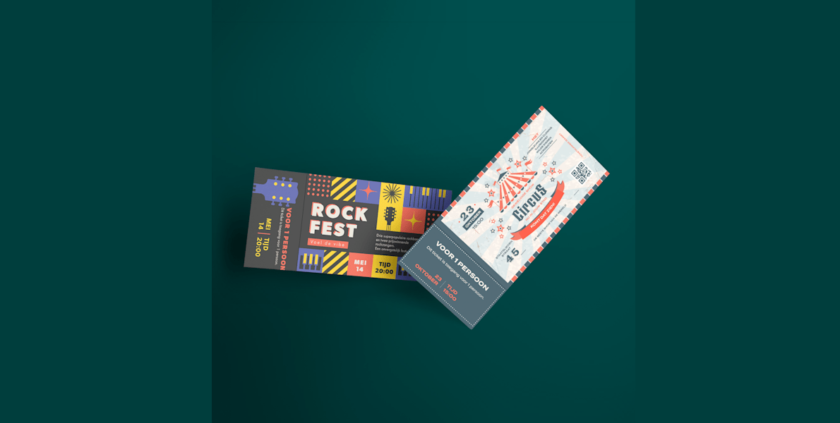 Bedrukte tickets | VistaPrint