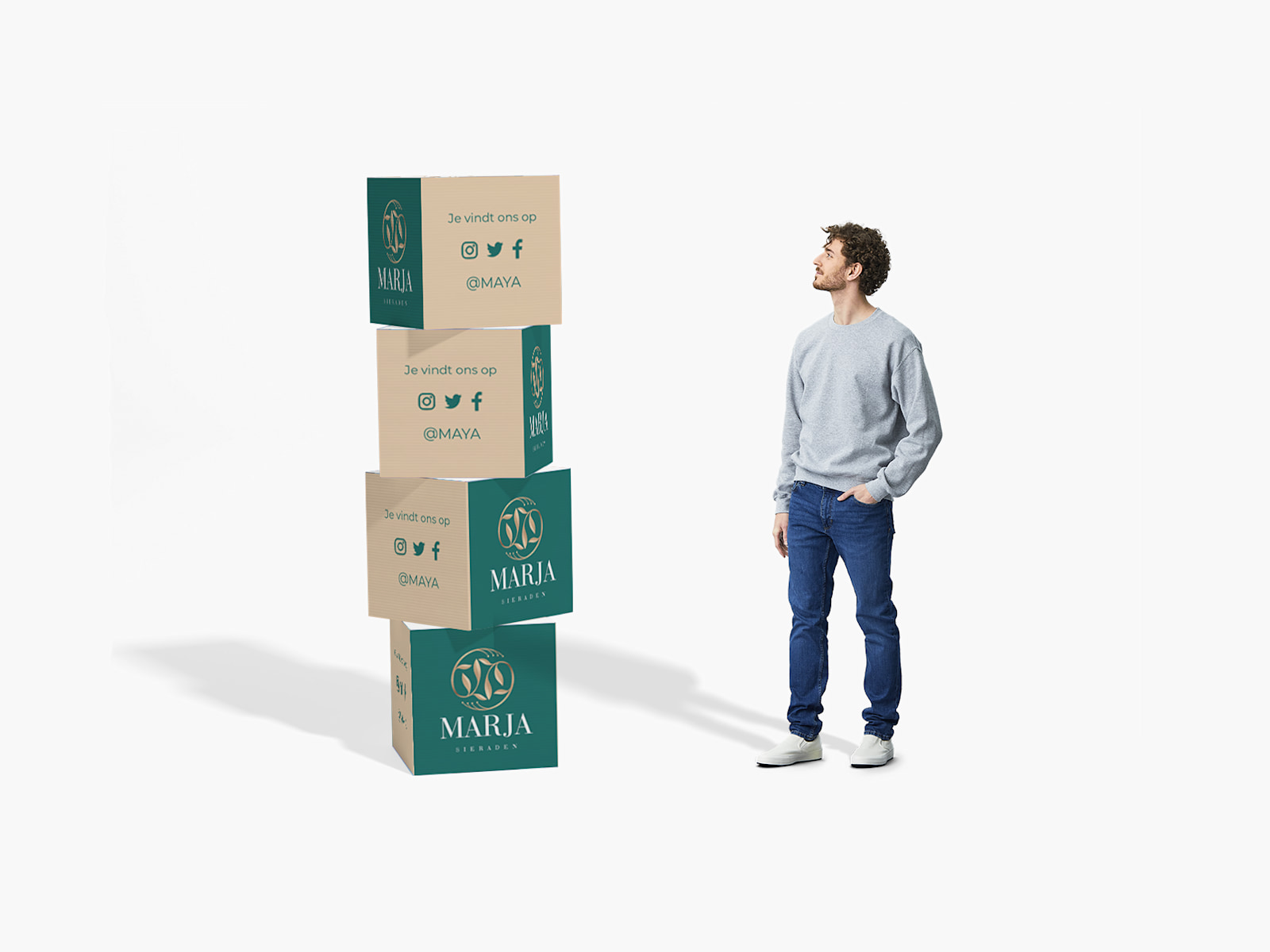 Kartonnen kubus: bedrukte kartonnen kubussen | VistaPrint