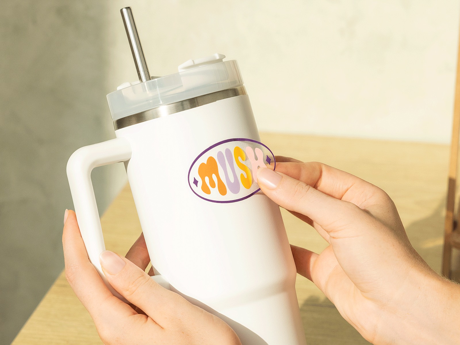 Transparante stickers, bedrukte doorzichtige stickers | Vistaprint