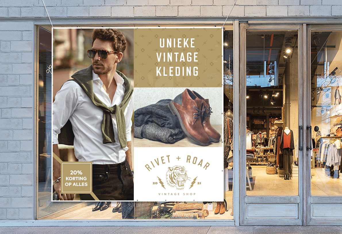 Bedrukte spandoeken van vinyl, spandoeken van vinyl bedrukken | Vistaprint