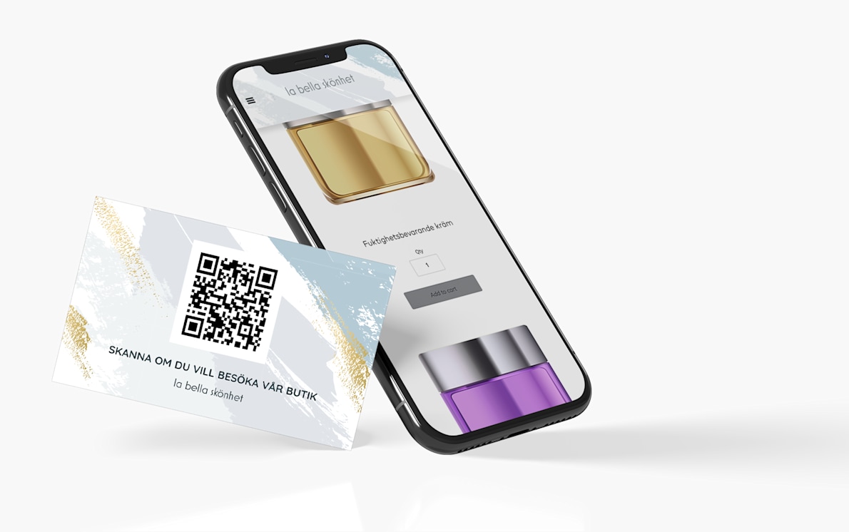 Mallar och designer för visitkort med QR-koder | VistaPrint