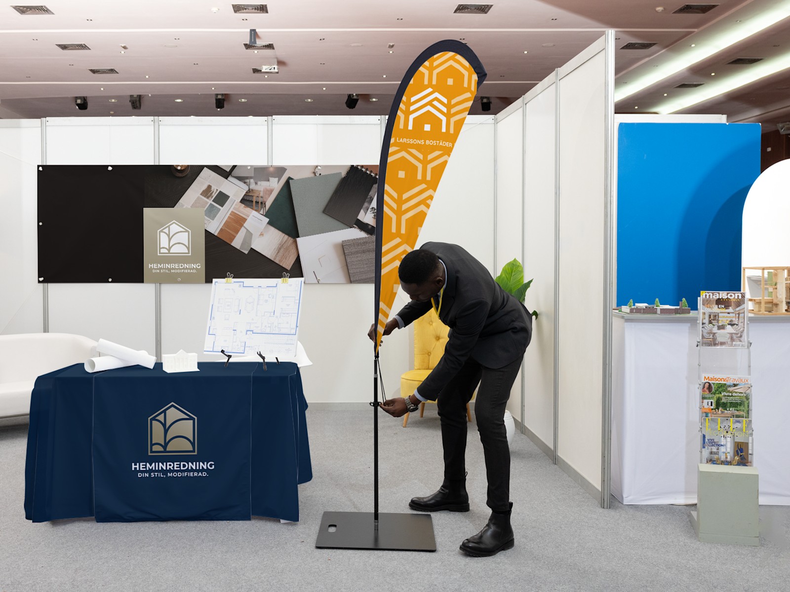 Beachflagga droppformad med tryck | VistaPrint
