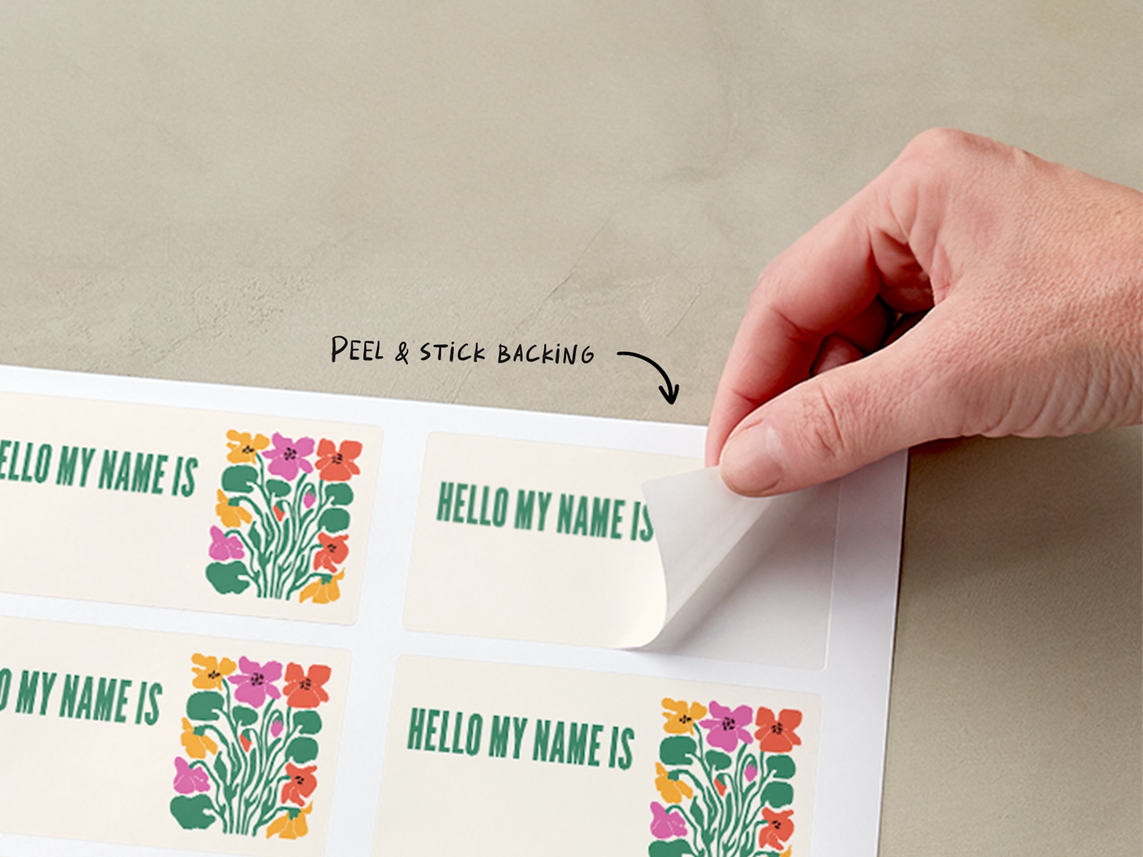 Name tags | Personalised Name Stickers | Vistaprint AU