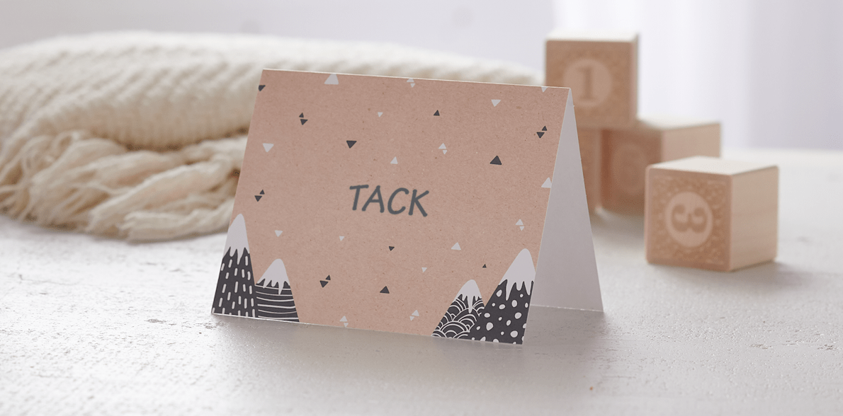 Beställ personliga tackkort, tackkort med foto till bröllop | Vistaprint