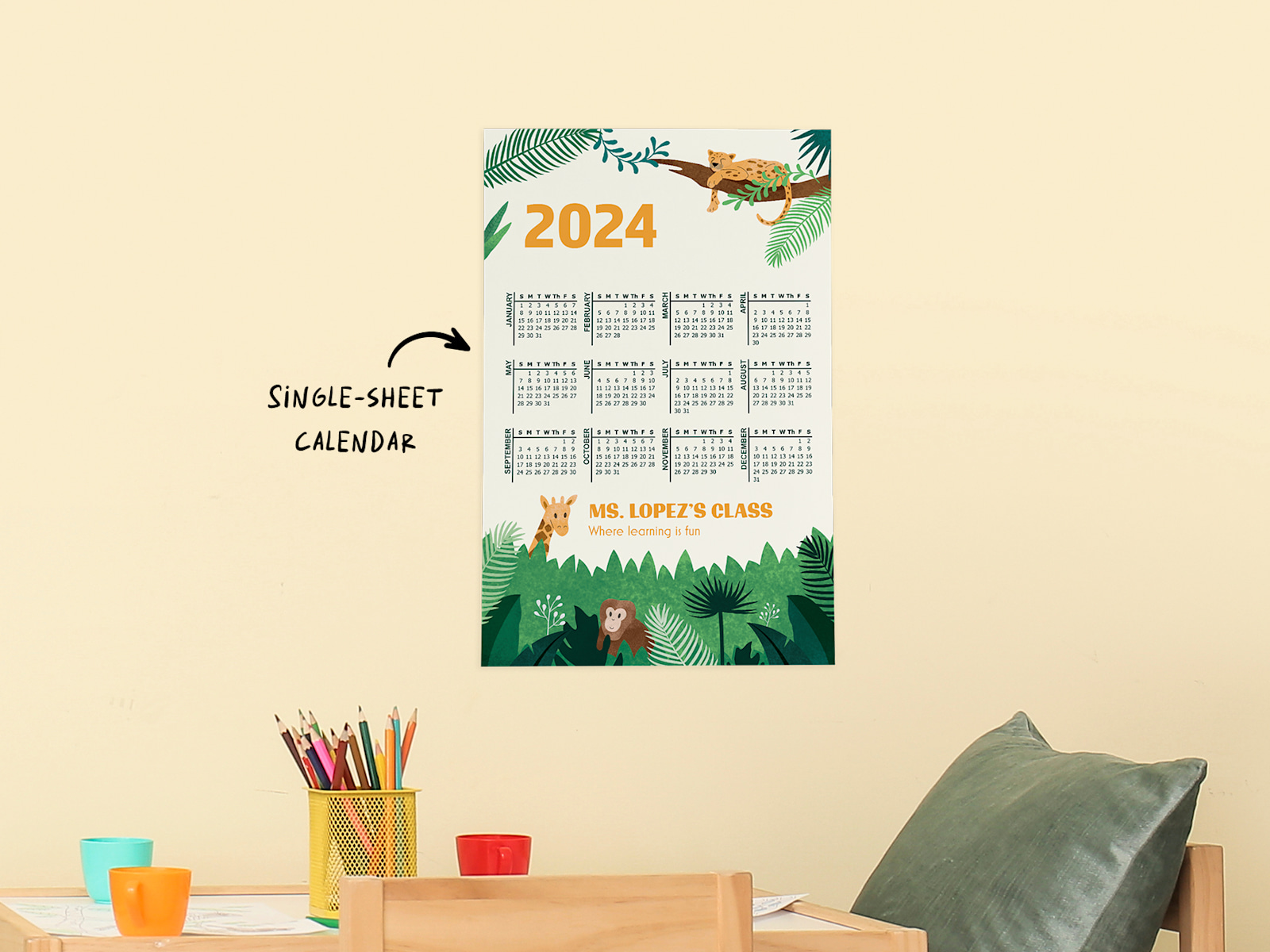 Poster Calendars 2024: Personalised Photo Poster Calendar | Vistaprint NZ