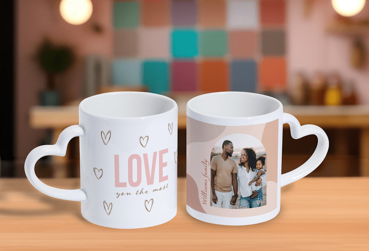 Heart Handle Mugs : Design Custom Heart Mugs| VistaPrint AU