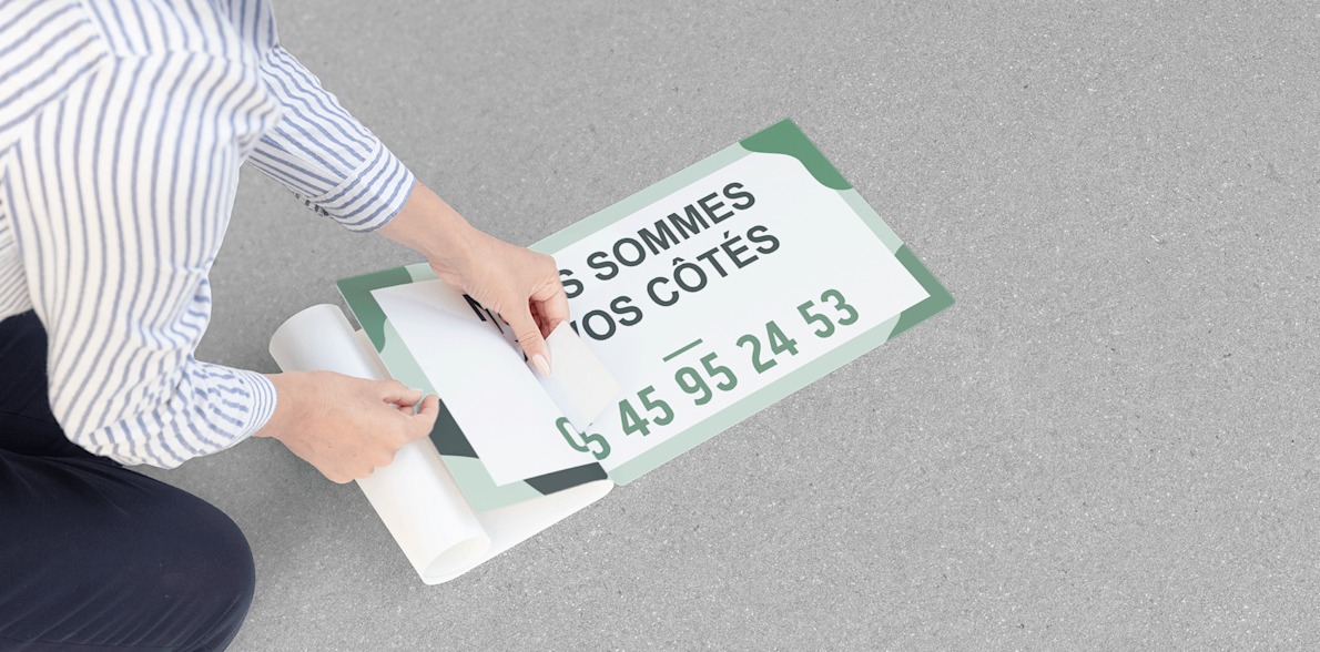 Signalétique, autocollants et stickers pour sol personnalisés | VistaPrint