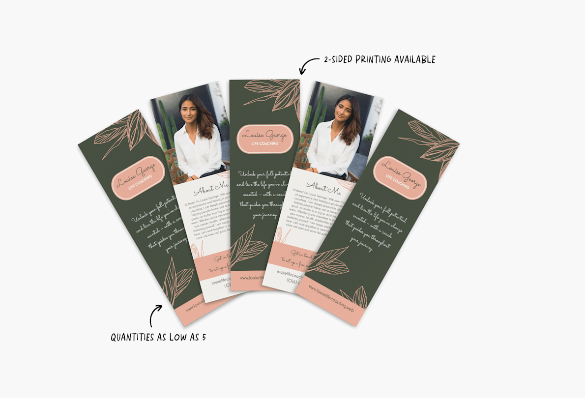 Personalised & Printable Bookmarks | VistaPrint Singapore