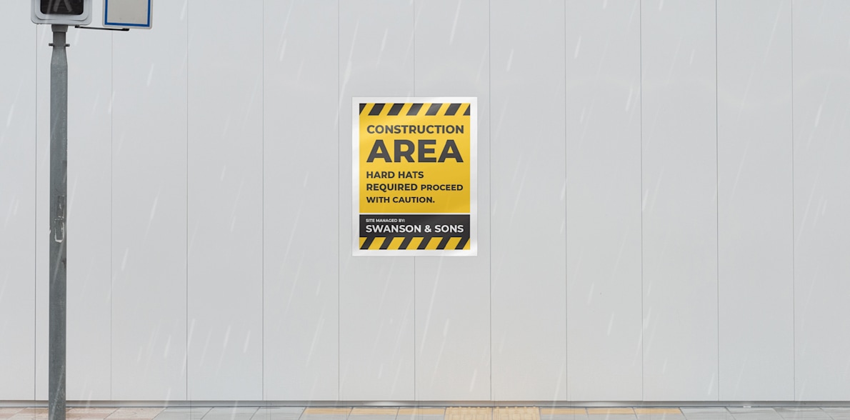 Outdoor Posters, Water-Resistant Plastic Posters | VistaPrint UK