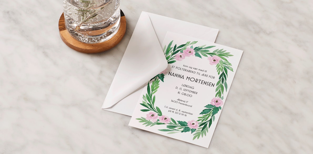 Invitationer, lav billige print invitationer | VistaPrint