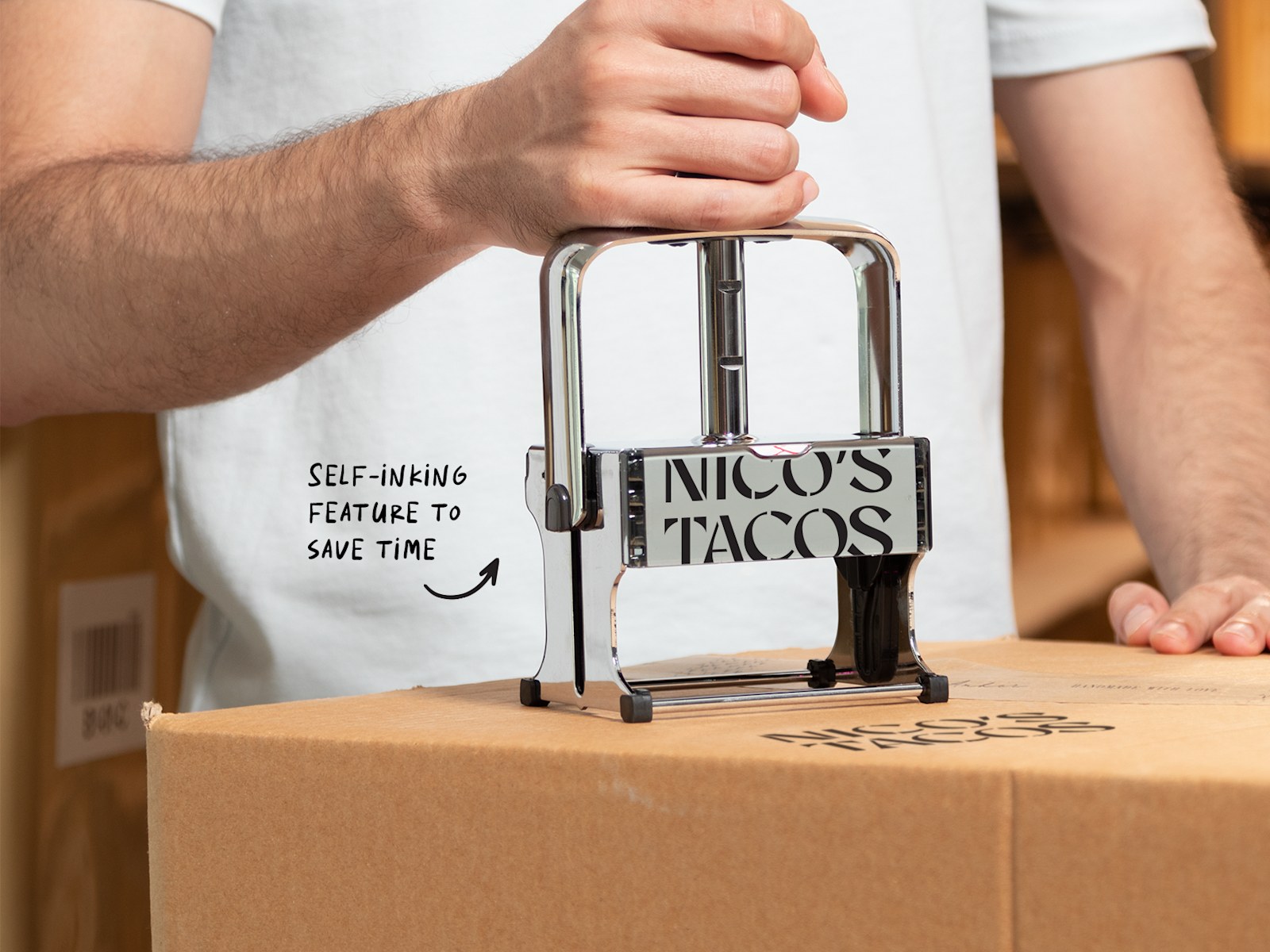 Custom Packaging Stamps, Large Custom Stamps | VistaPrint AU