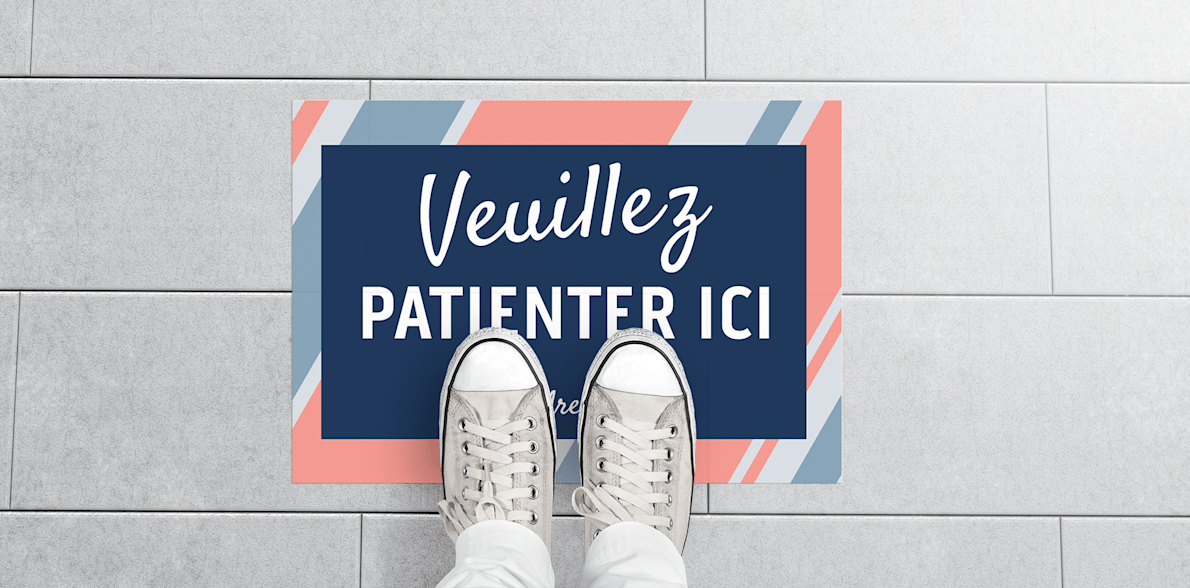 Signalétique, autocollants et stickers pour sol personnalisés | VistaPrint