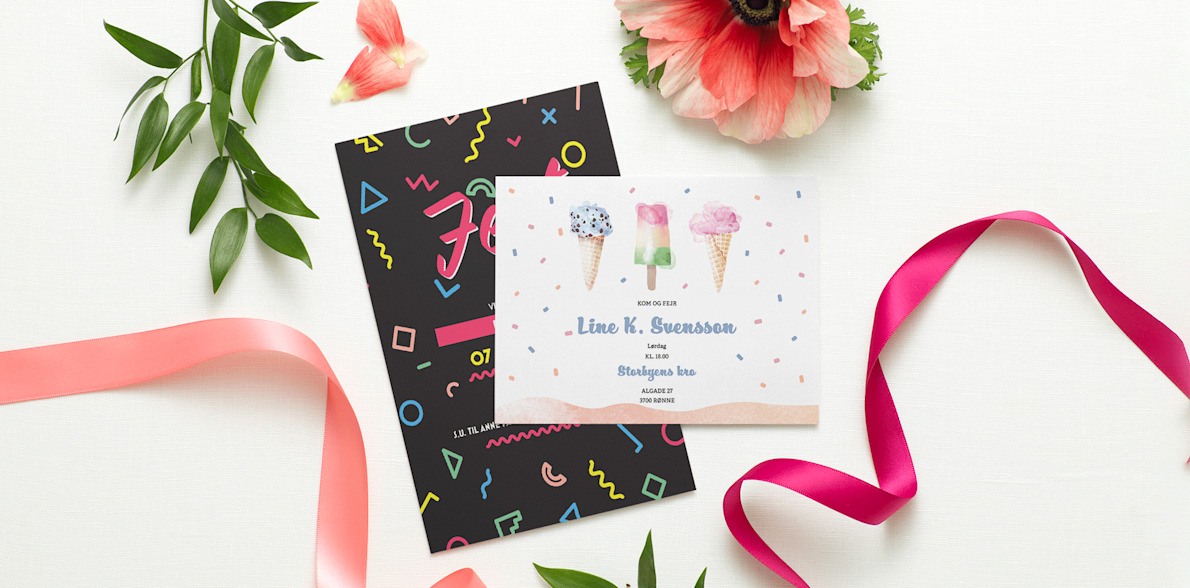 Invitationer, lav billige print invitationer | VistaPrint
