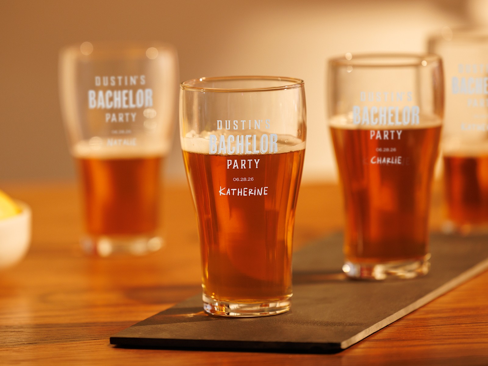 Custom printed and engraved Beer Glass | Vistaprint AU