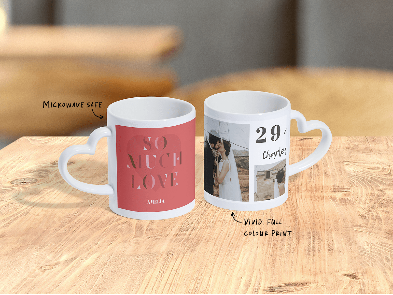 Heart Handle Mugs : Design Custom Heart Mugs| VistaPrint AU