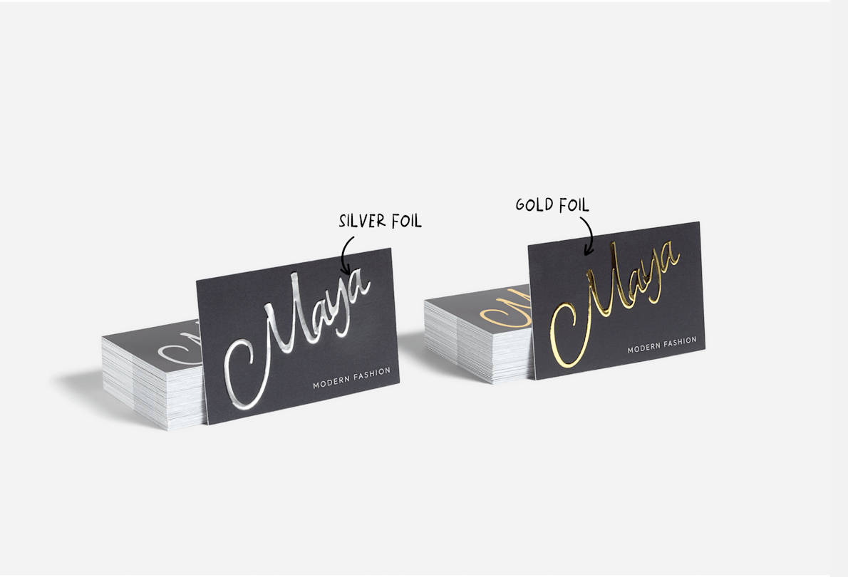 Gold Foil & Raised Foil Business Cards | VistaPrint Singapore