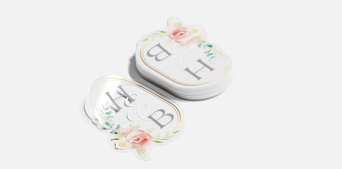 Autocolantes transparentes, autocolantes personalizados | VistaPrint