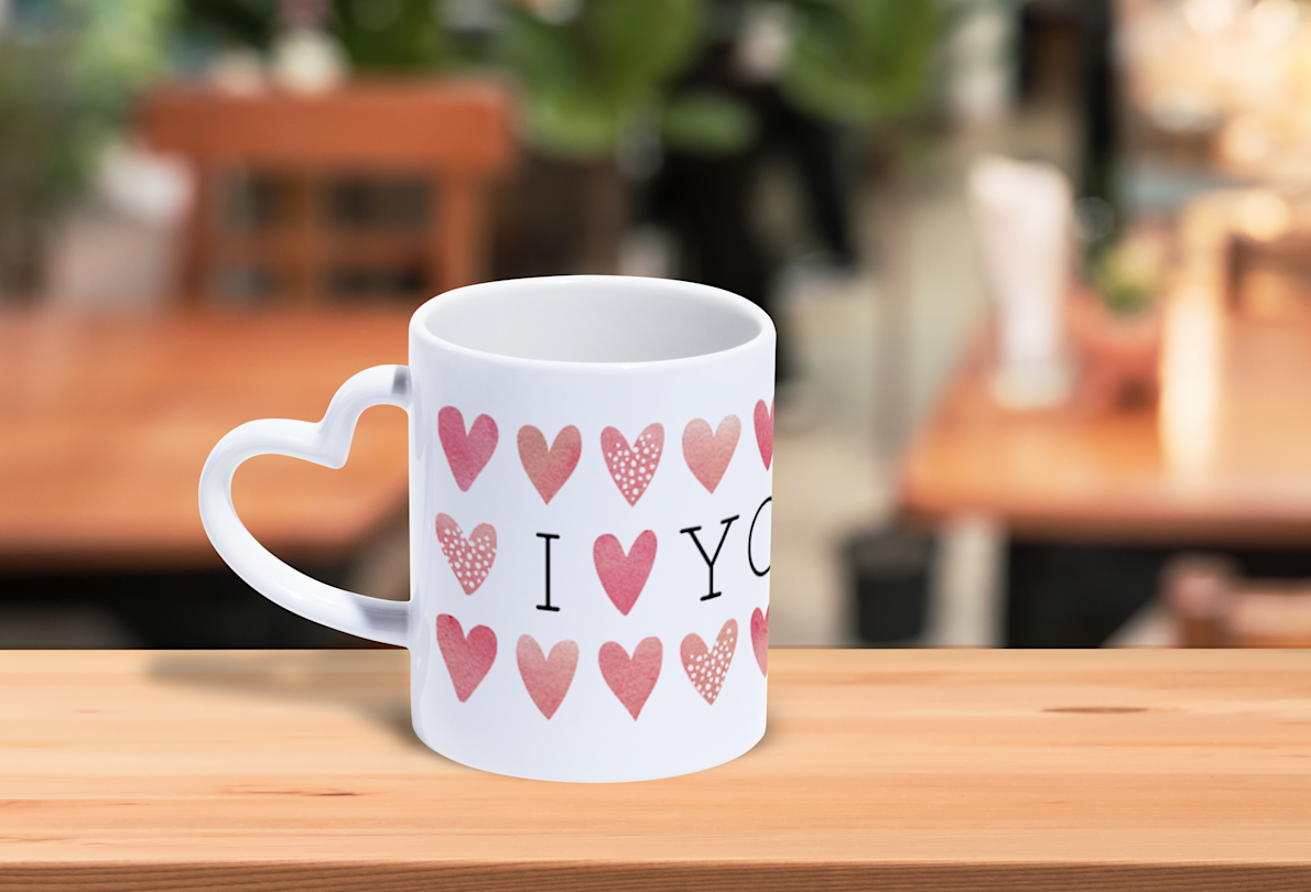 Heart Handle Mugs : Design Custom Heart Mugs| VistaPrint AU