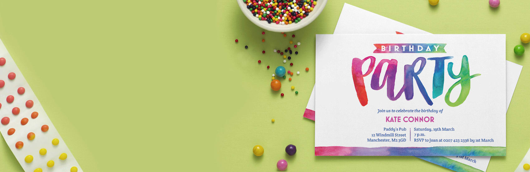 Birthday Invitations & Personalised Party Favours | Vistaprint