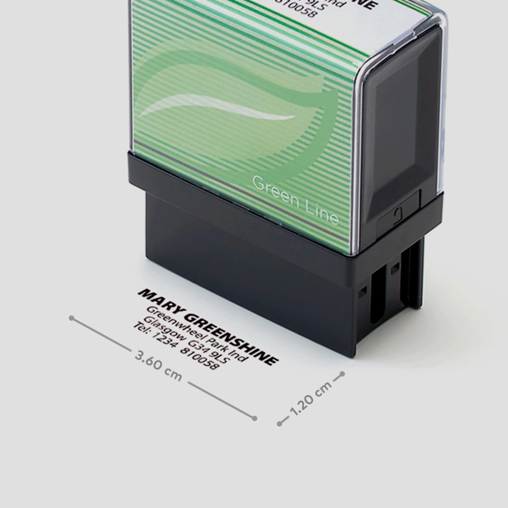 Green Line Stamps, Eco Self-Inking Stamps | Vistaprint