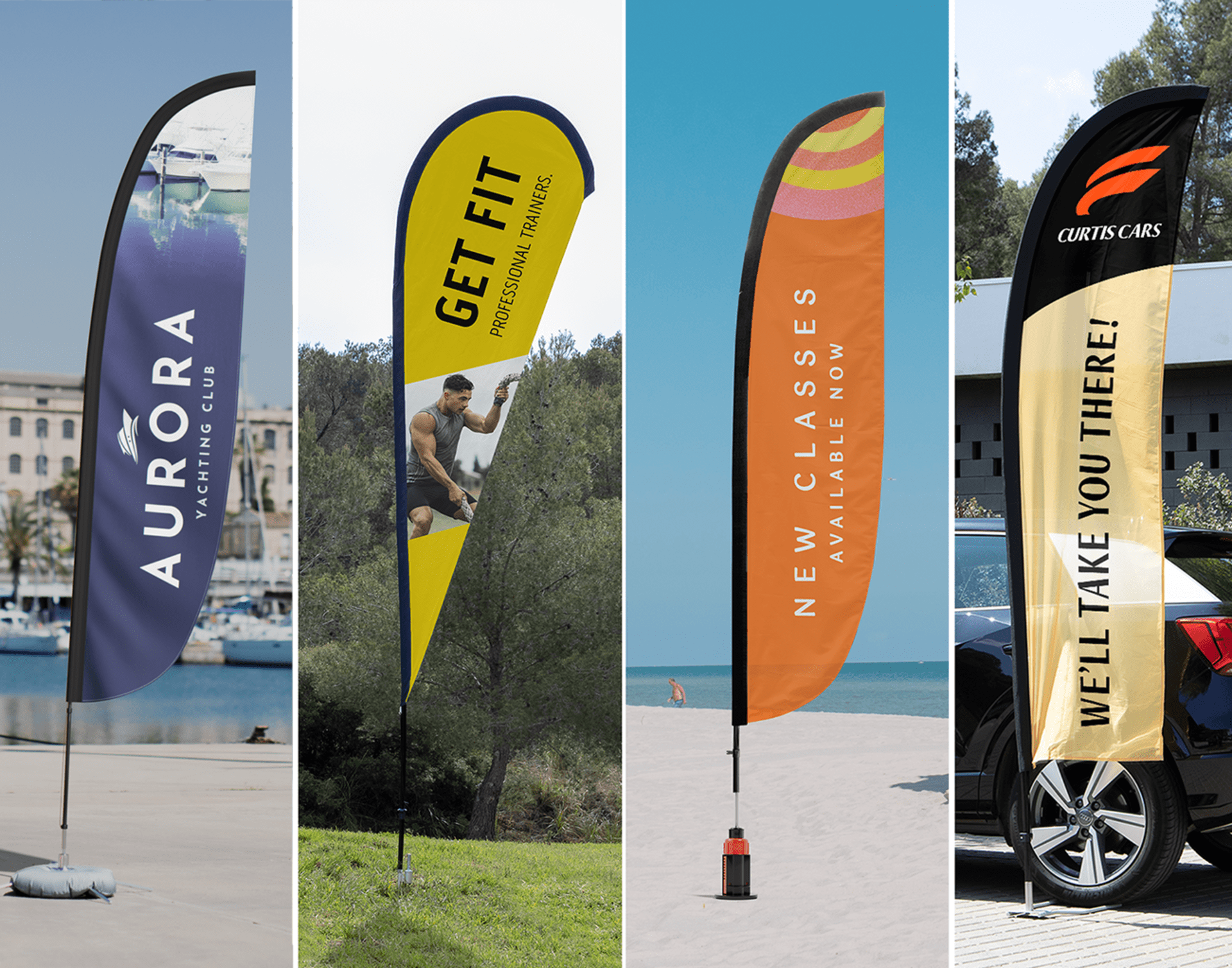 Custom Flags: Feather, Sail, Teardrop Flags | VistaPrint