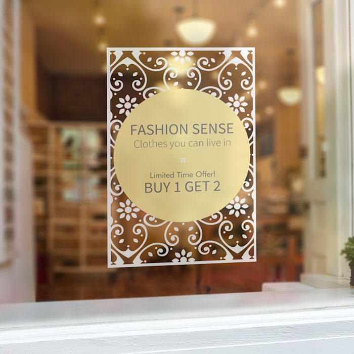 Glass door decals store