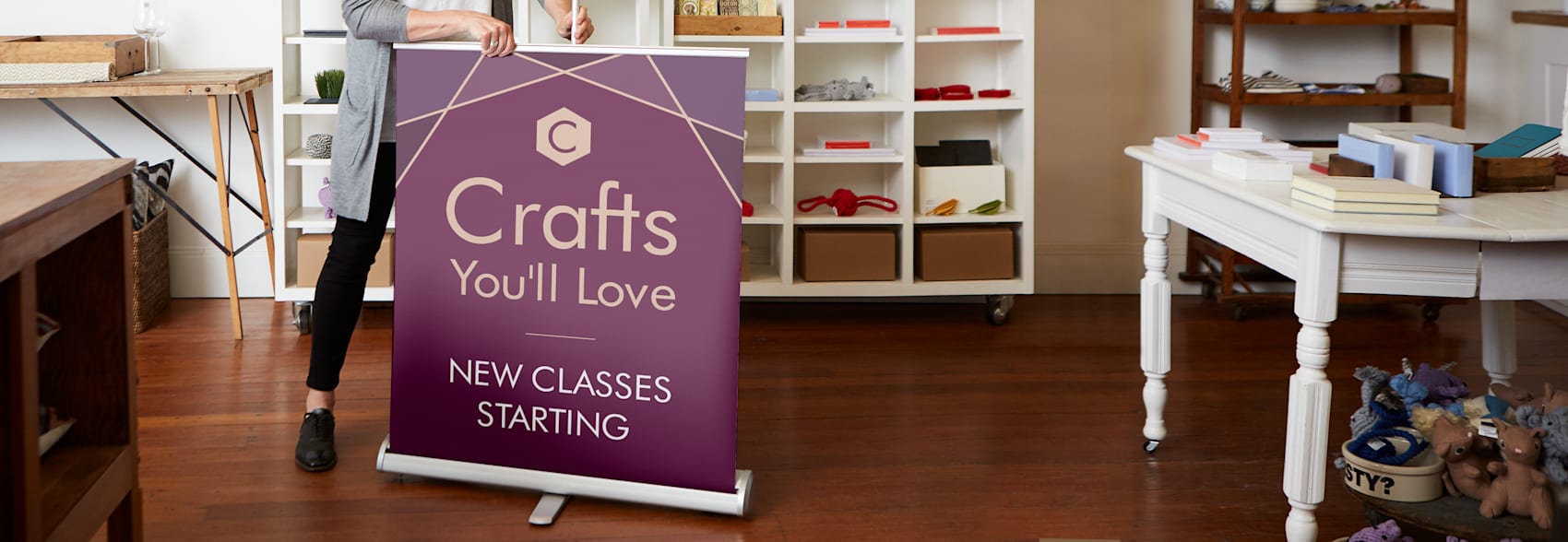 Pull Up Banners, Banner Stands & Pop Up Banner Printing | Vistaprint