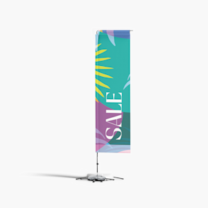 Rechteckige Beachflags in Ihrem Design