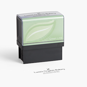 Green Line Stamps, Eco Self-Inking Stamps | Vistaprint