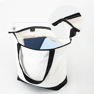 Premium Zip Tote Bags - Cotton Canvas Tote Bag | Vistaprint