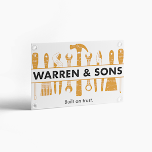 Custom Plastic Signs, Advertising Boards for Outdoors | Vistaprint