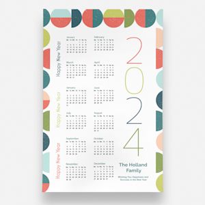 Personalised Poster Calendars 2024 with photos | VistaPrint AU