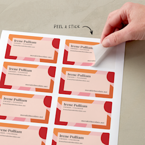 Business Card Stickers & Business Sticker Printing | Vistaprint AU