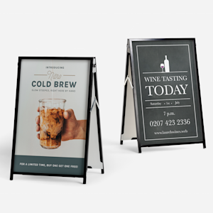 Outdoor A Frames, Custom Sandwich Board Signs | VistaPrint AU