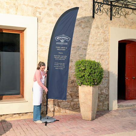 Custom Printed Beach Flags UK